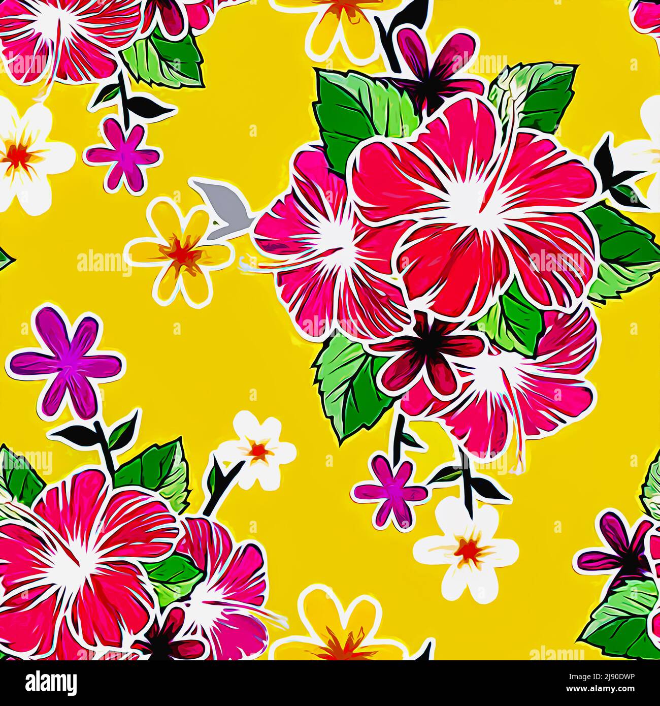 Textile and wallpaper patterns. A printable digital illustration work ...