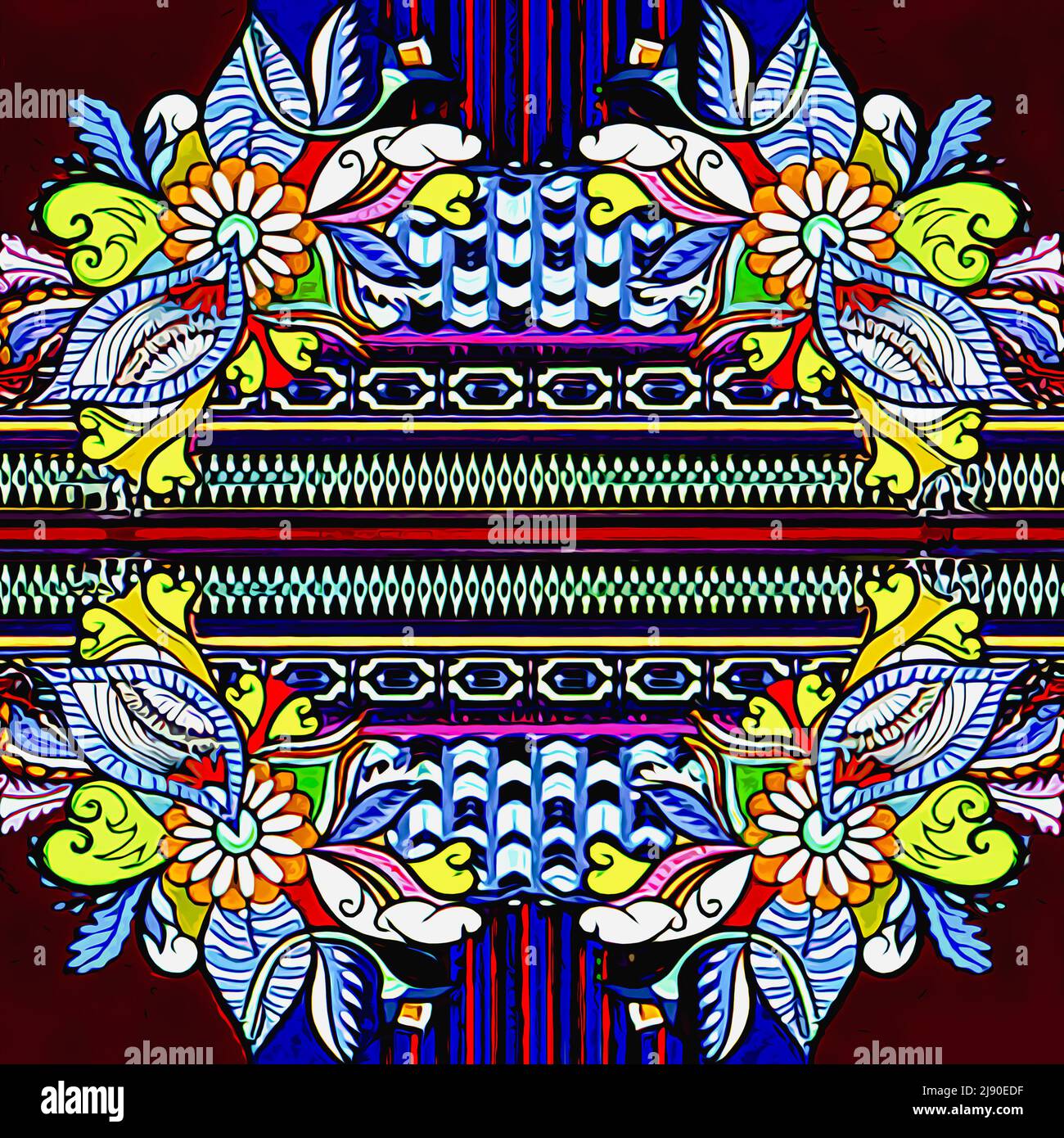 Textile and wallpaper patterns. A printable digital illustration work ...