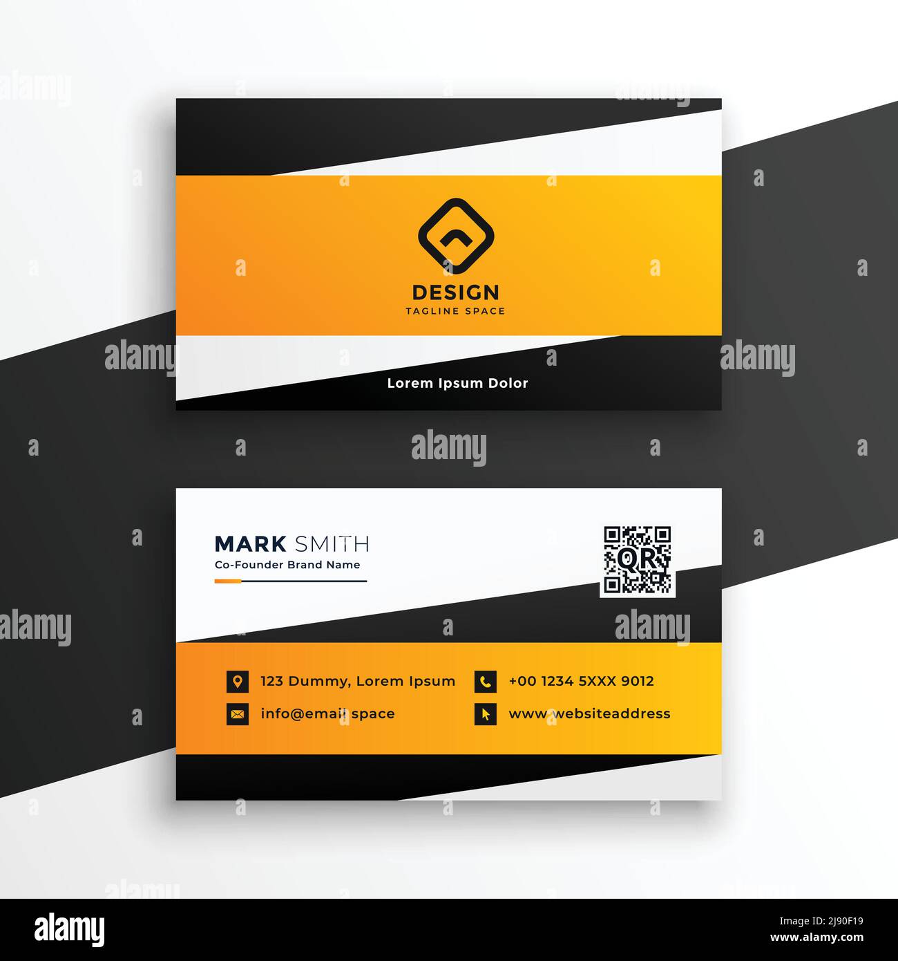 Id card yellow Stock Vector Images - Alamy