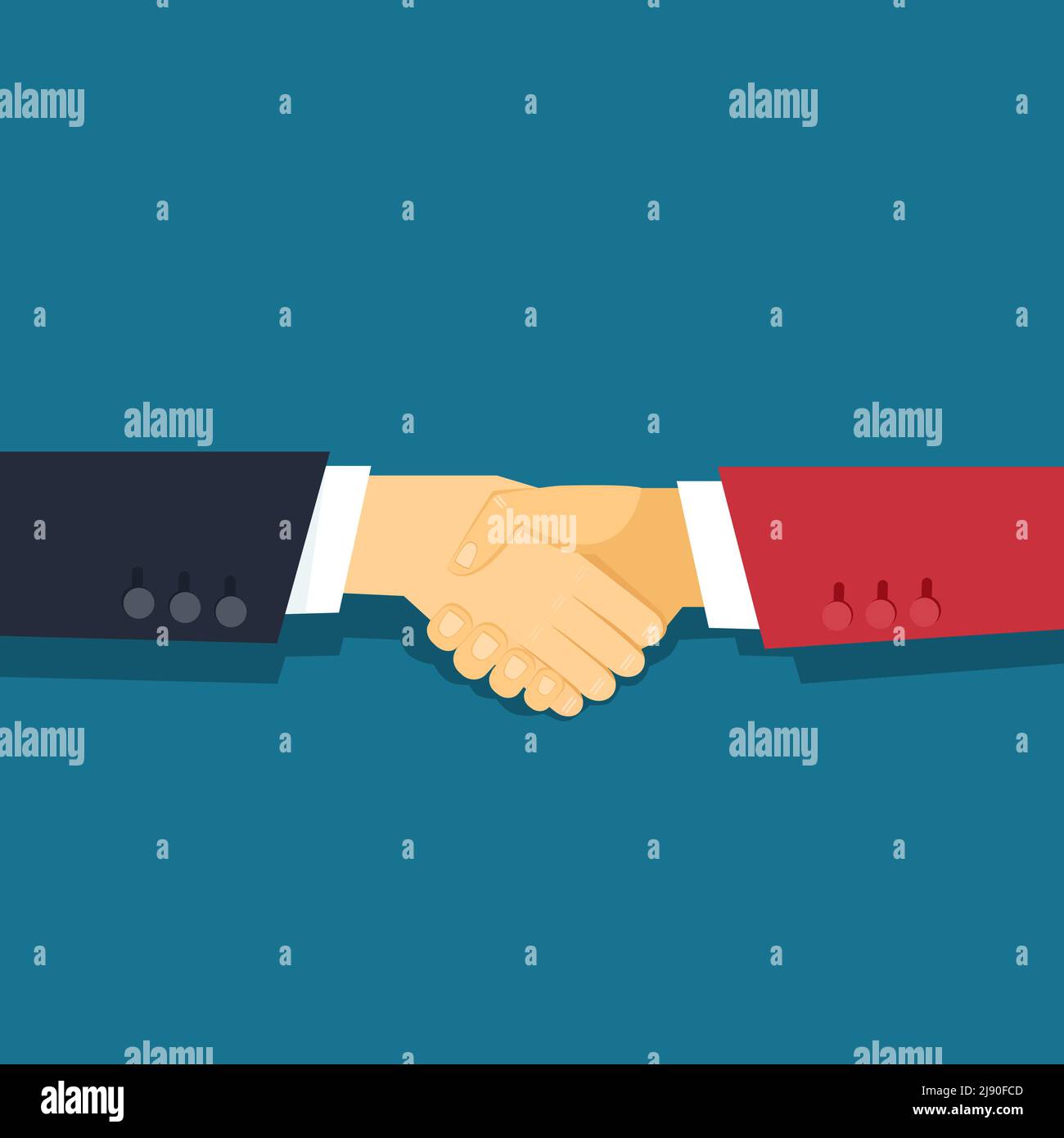 Handshake vector illustration for reports and presentations Stock ...