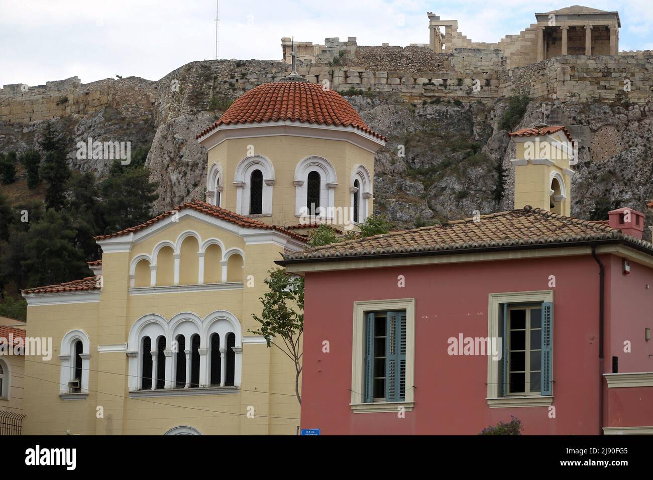 Old neighbourhood, Plaka, in Athens Stock Photo - Alamy