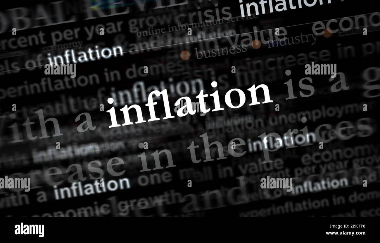 Headline news across international media with inflation, crisis ...