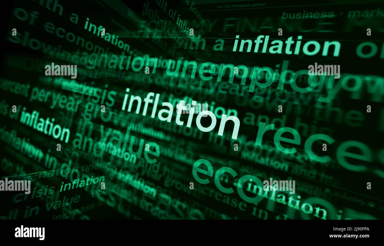 Headline news across international media with inflation, crisis ...