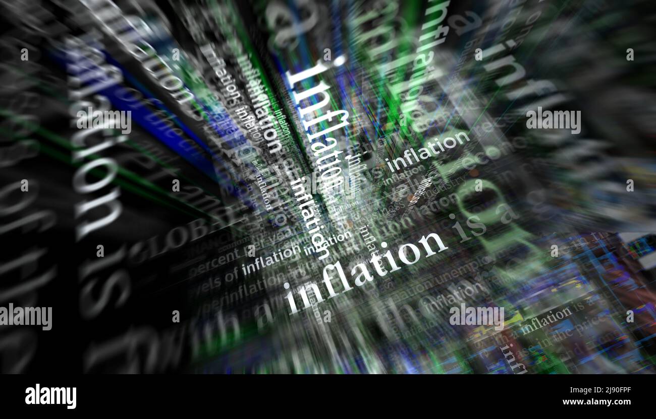Headline news across international media with inflation, crisis ...