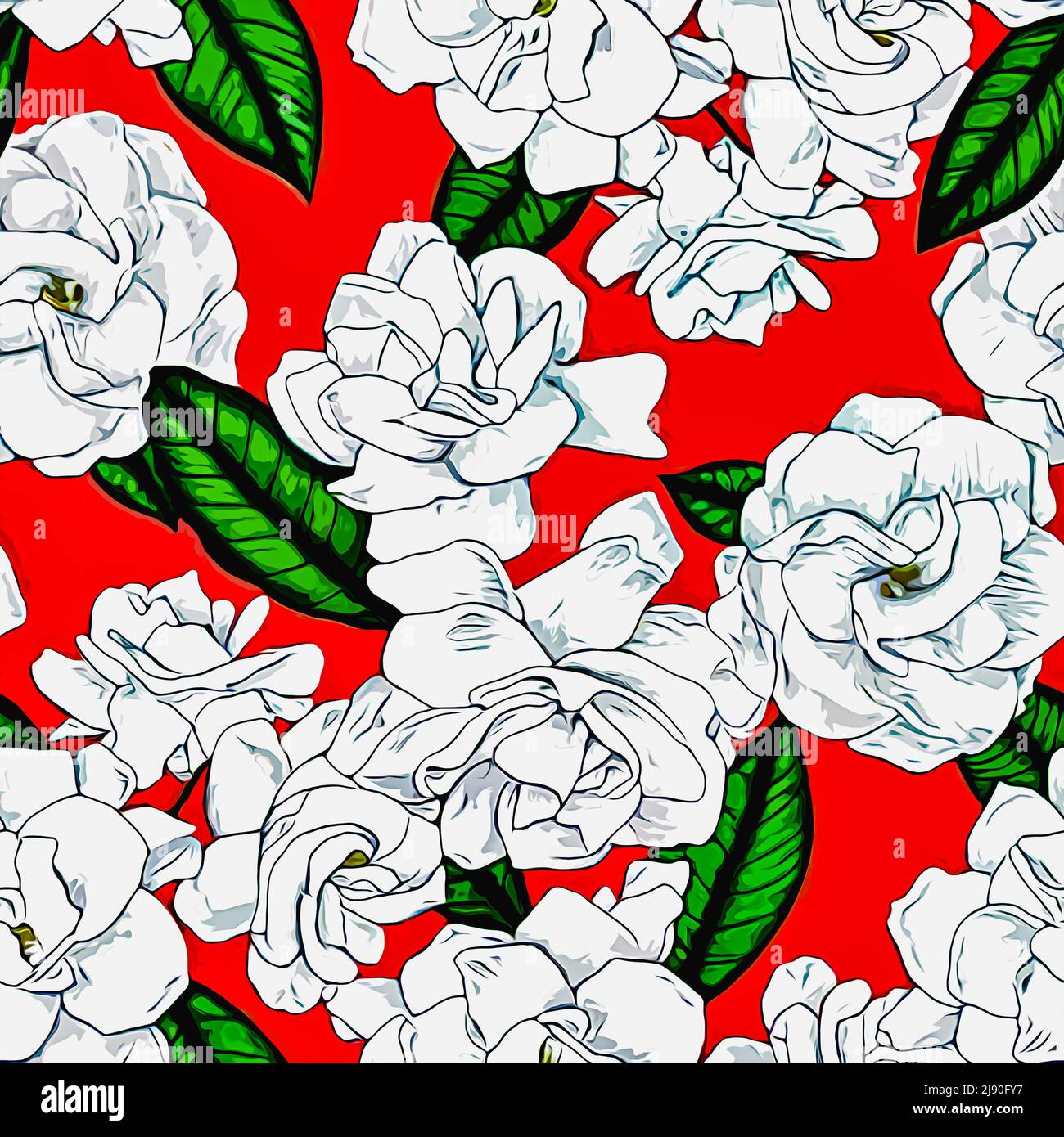 Textile and wallpaper patterns. A printable digital illustration work ...