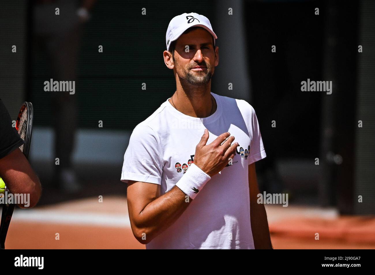 Paris, France, France. 19th May, 2022. Novak DJOKOVIC of Serbia during ...