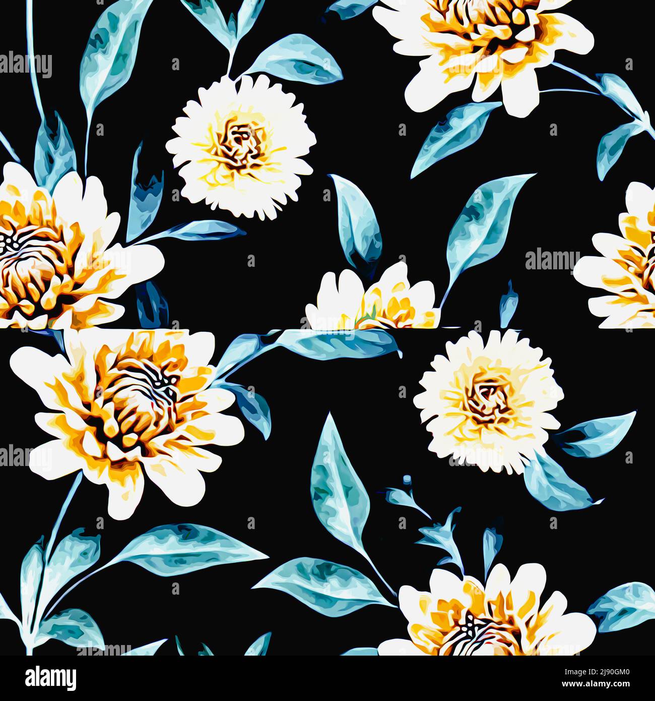 Textile and wallpaper patterns. A printable digital illustration work ...