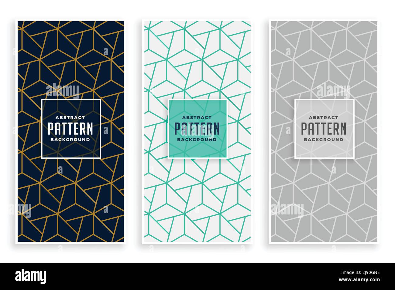 Set vertical banners geometric pattern Stock Vector Images - Alamy