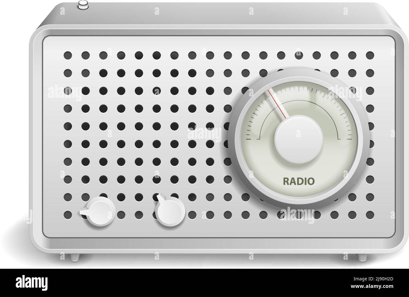Vector Retro Radio icon isolated on white background Stock Vector Image ...