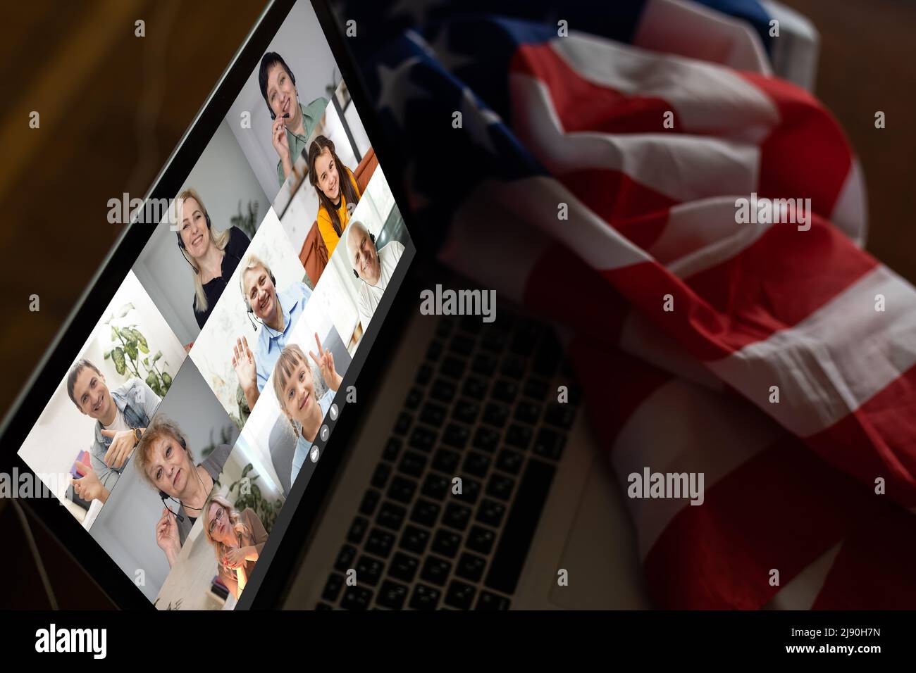 Flag of faces display hi-res stock photography and images - Alamy