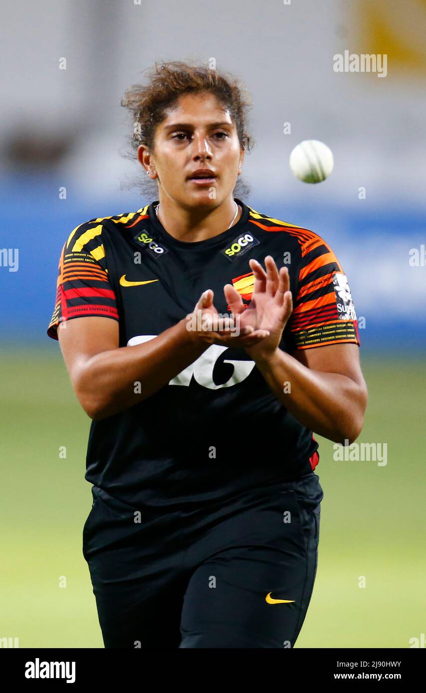 BECKENHAM ENGLAND - MAY 18 : Sunrisers Naomi Dattani during Charlotte ...