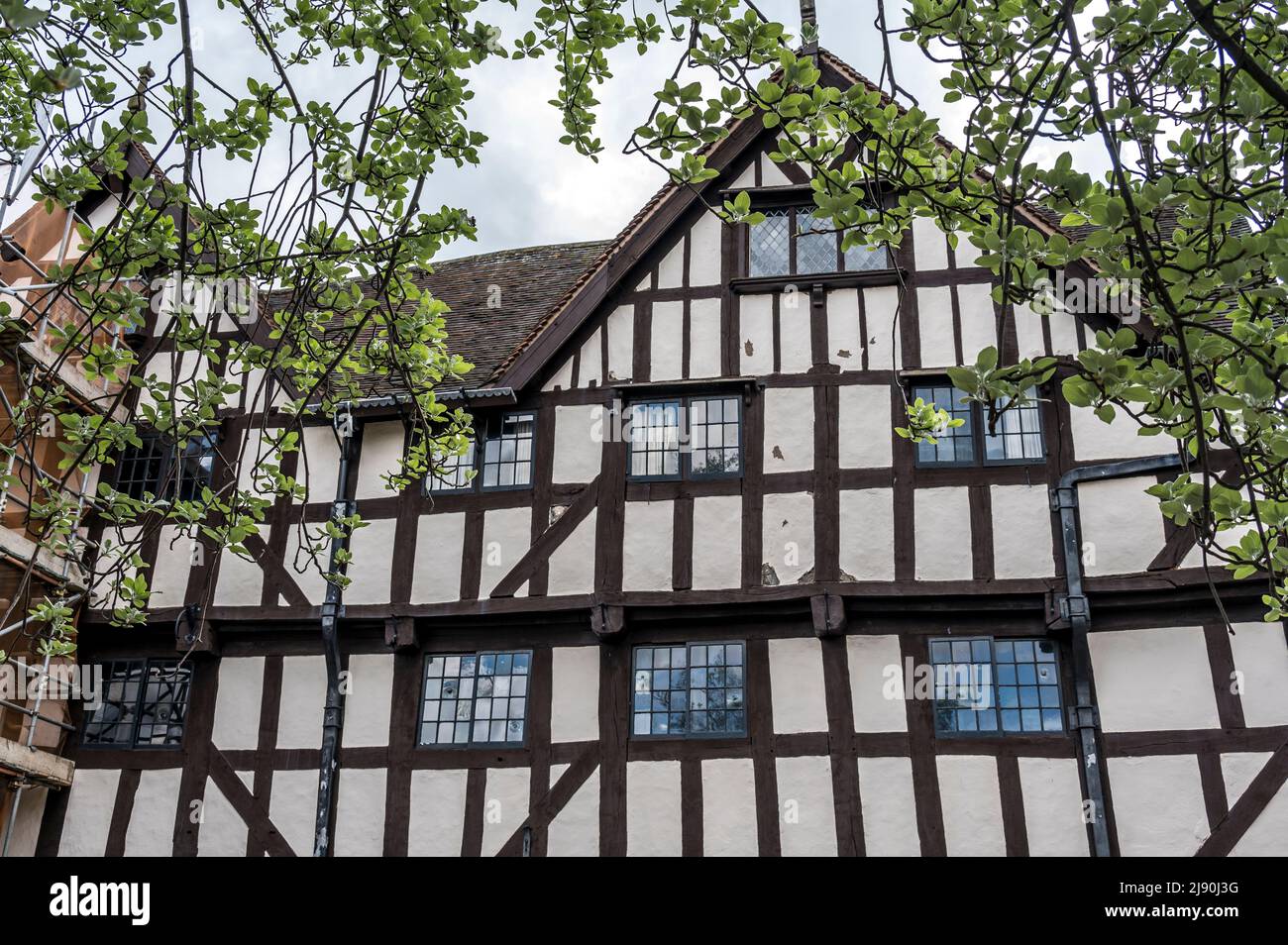 The image is of 16th century medieval Rowley's House and Mansion one of ...