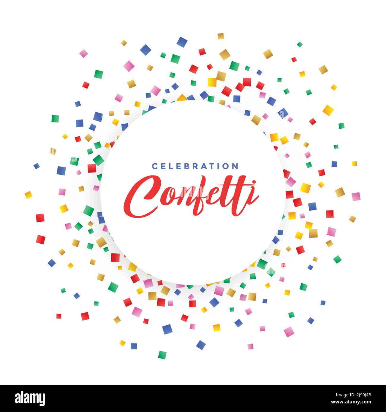abstract colorful confetti frame background Stock Vector Image & Art - Alamy