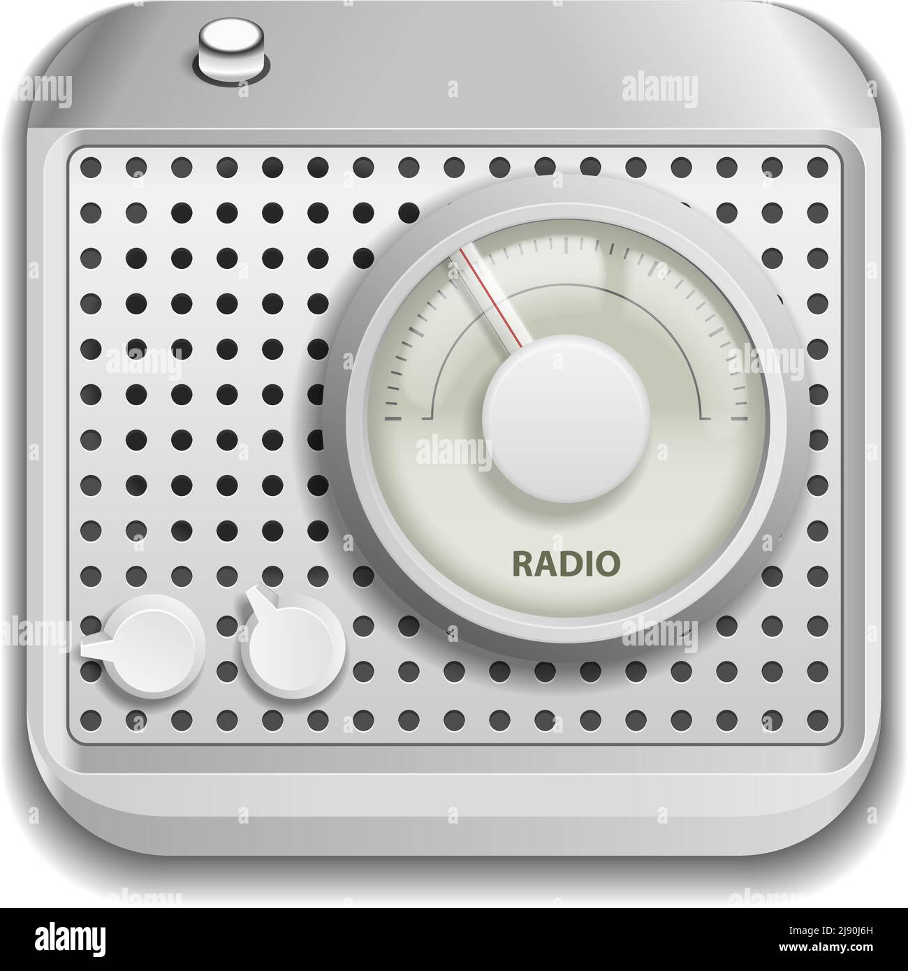 Radio app icon isolated on white background Stock Vector Image & Art ...