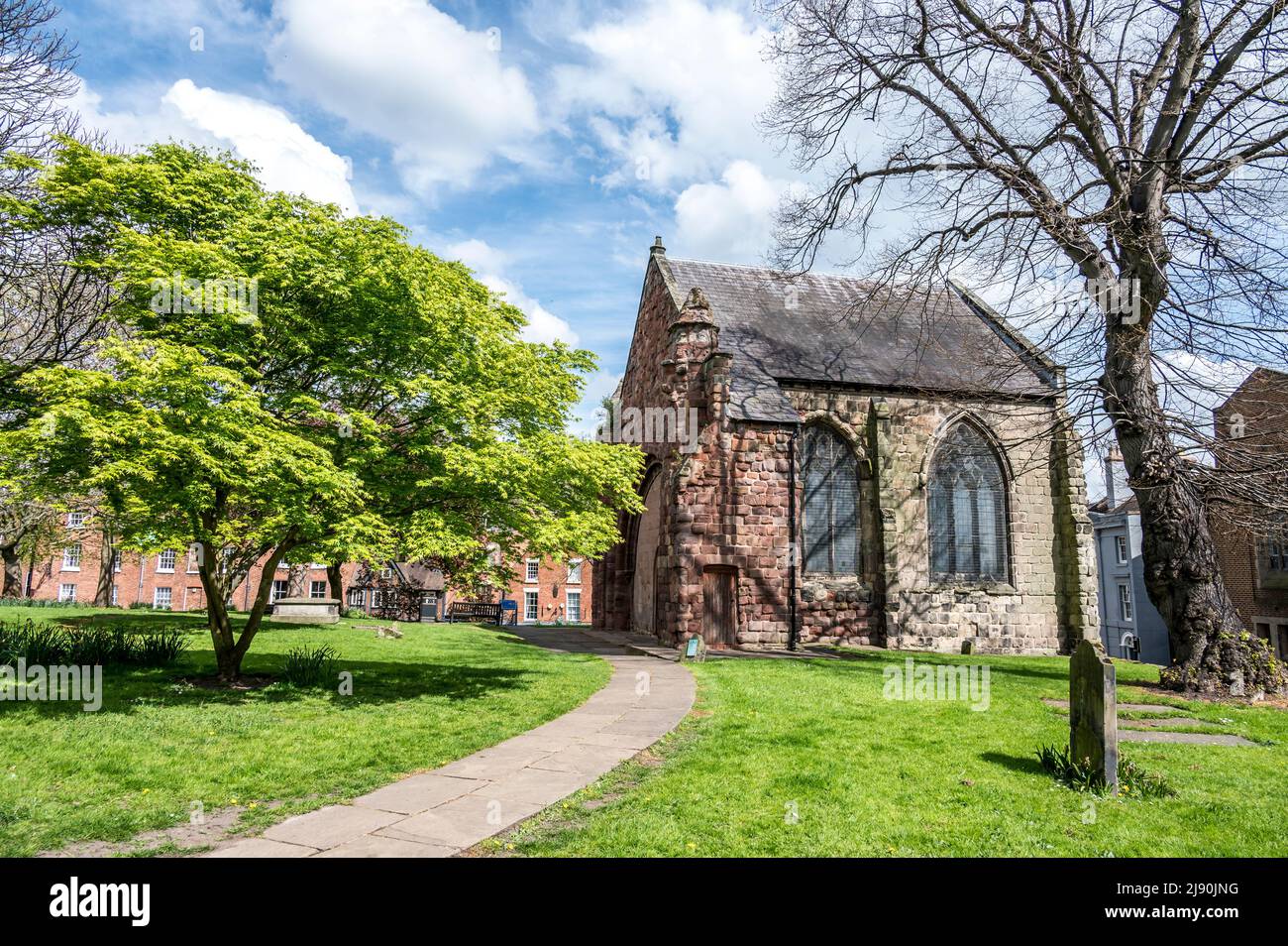 The image is of what remains of the 17th century Old St Chad's Church ...