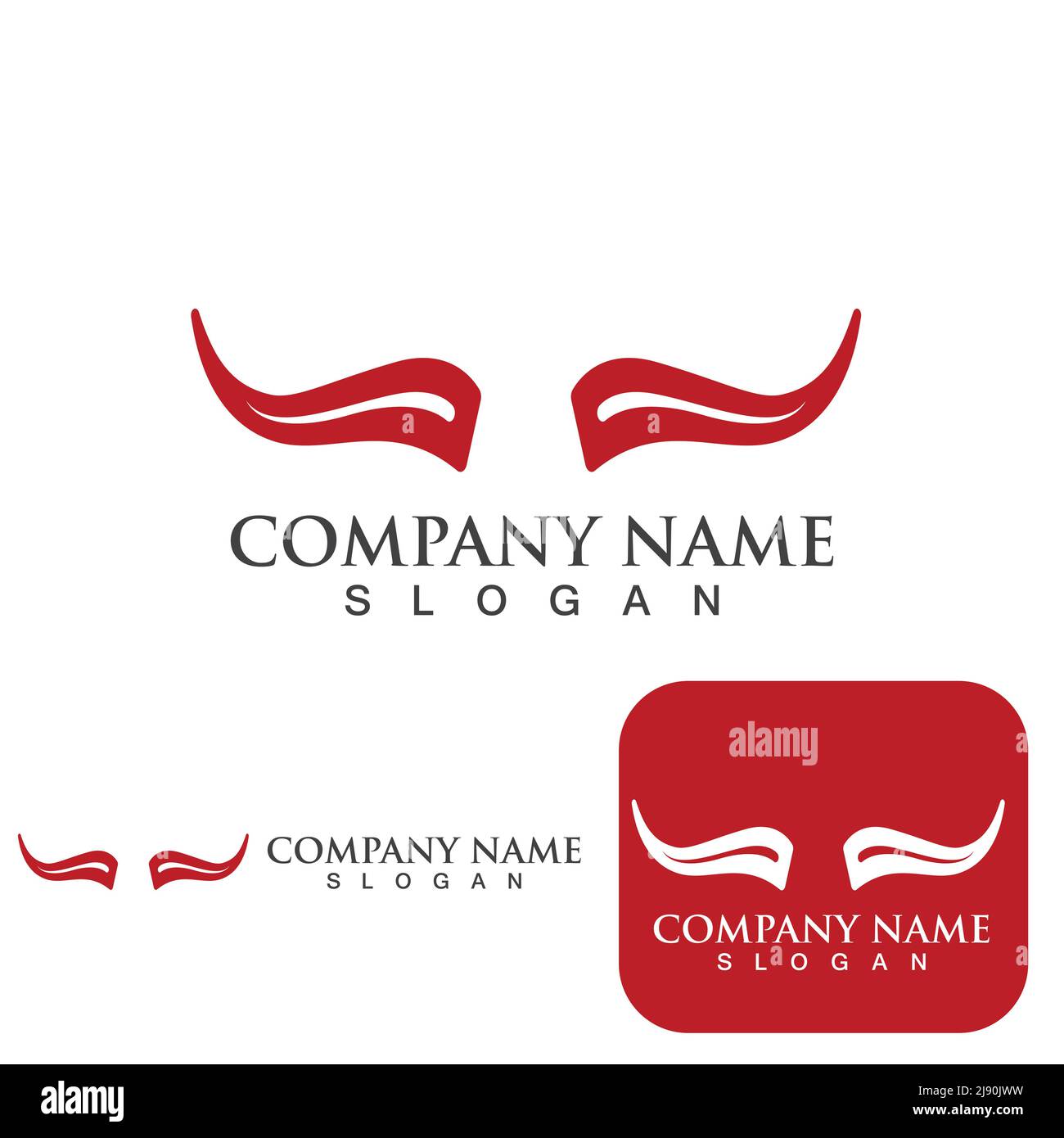 Devil horn Vector icon design illustration logo Template Stock Vector ...