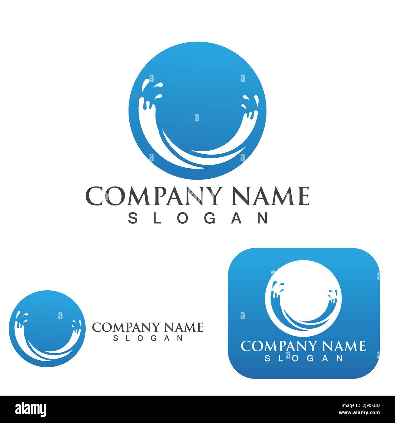 Splash water logo and symbol vector Stock Vector Image & Art - Alamy
