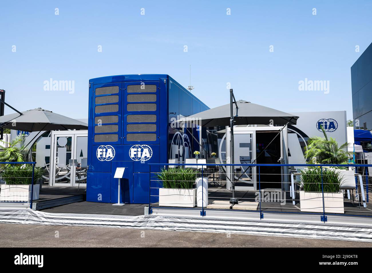 FIA Hopsitality motorhome in the paddock during the Formula 1 Pirelli ...