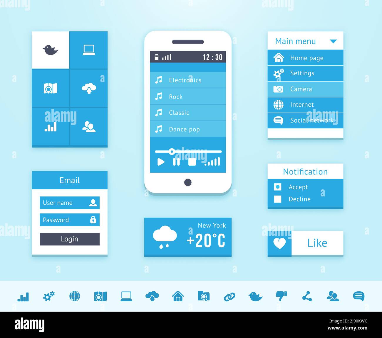 Operating system icons hi-res stock photography and images - Alamy