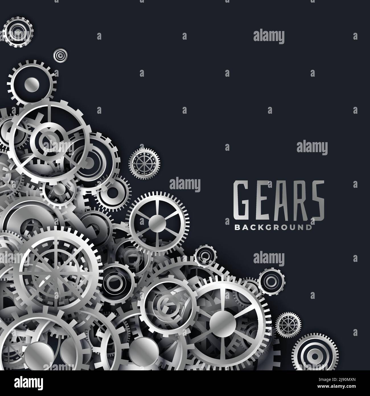 Metallic gears Stock Vector Images - Alamy