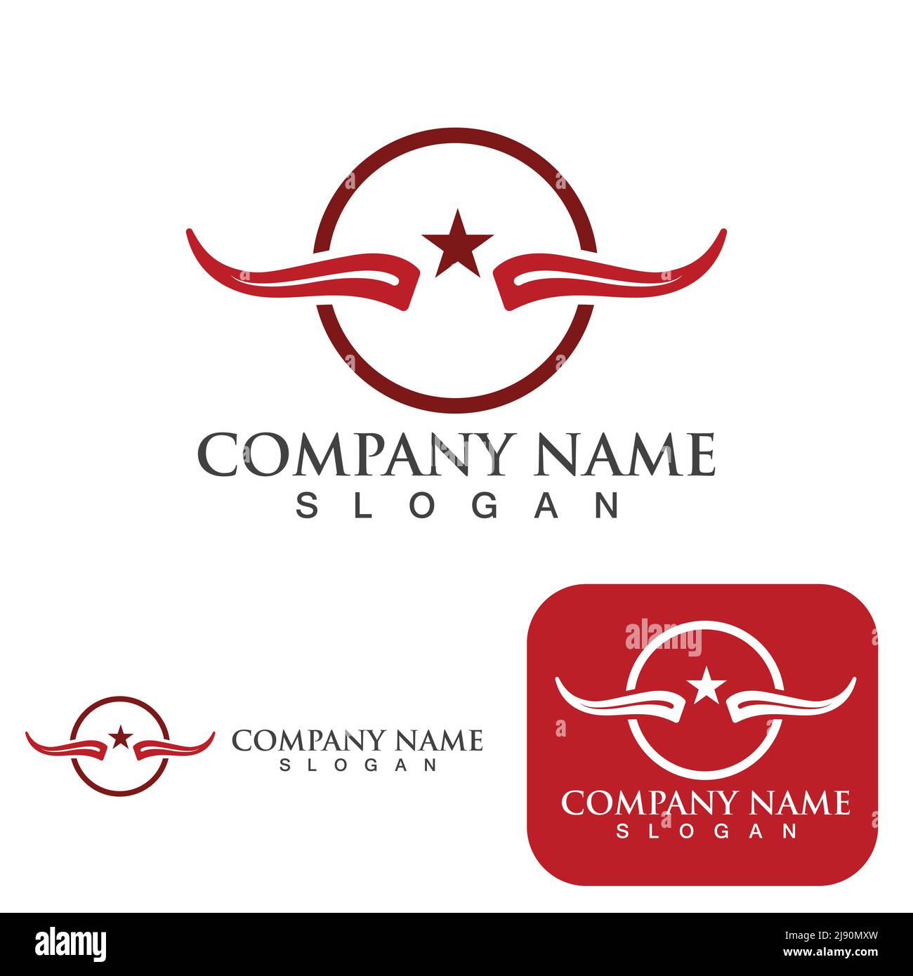 Devil horn Vector icon design illustration logo Template Stock Vector ...