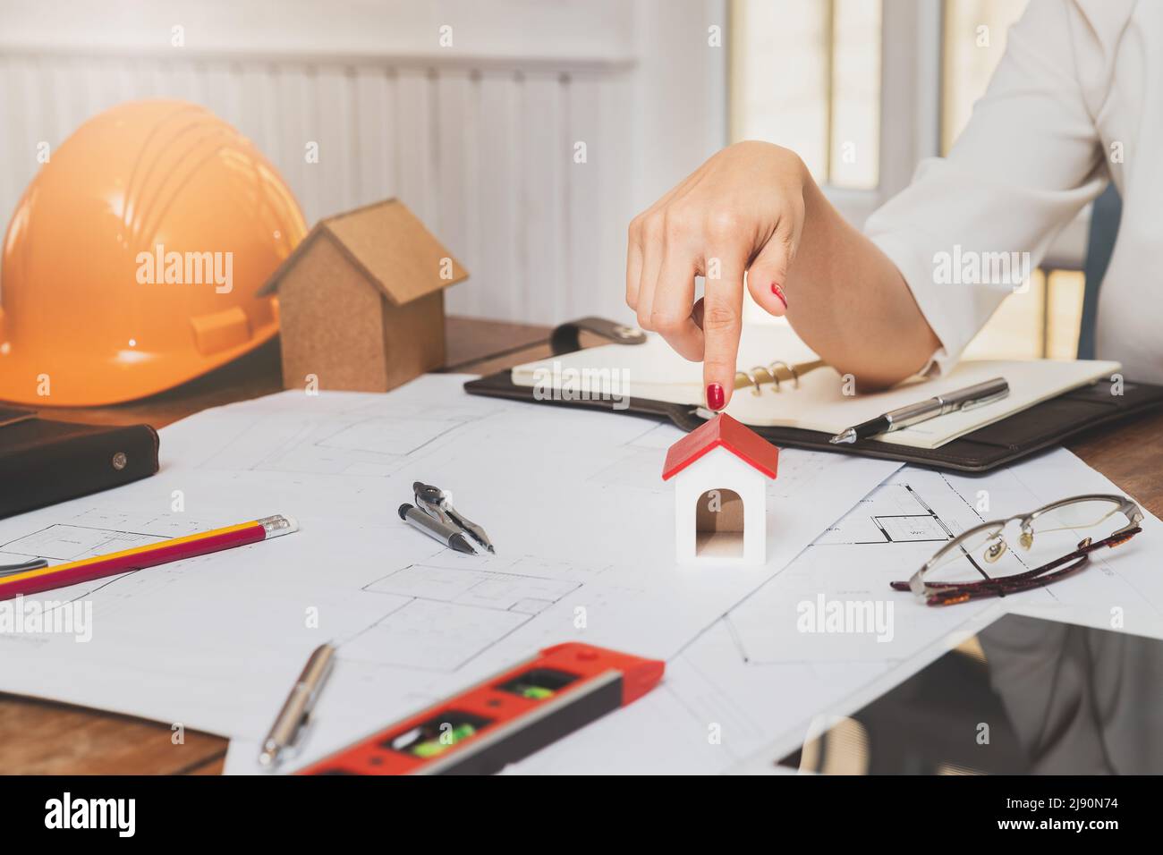 Business, architecture, building construction and real estate concept ...