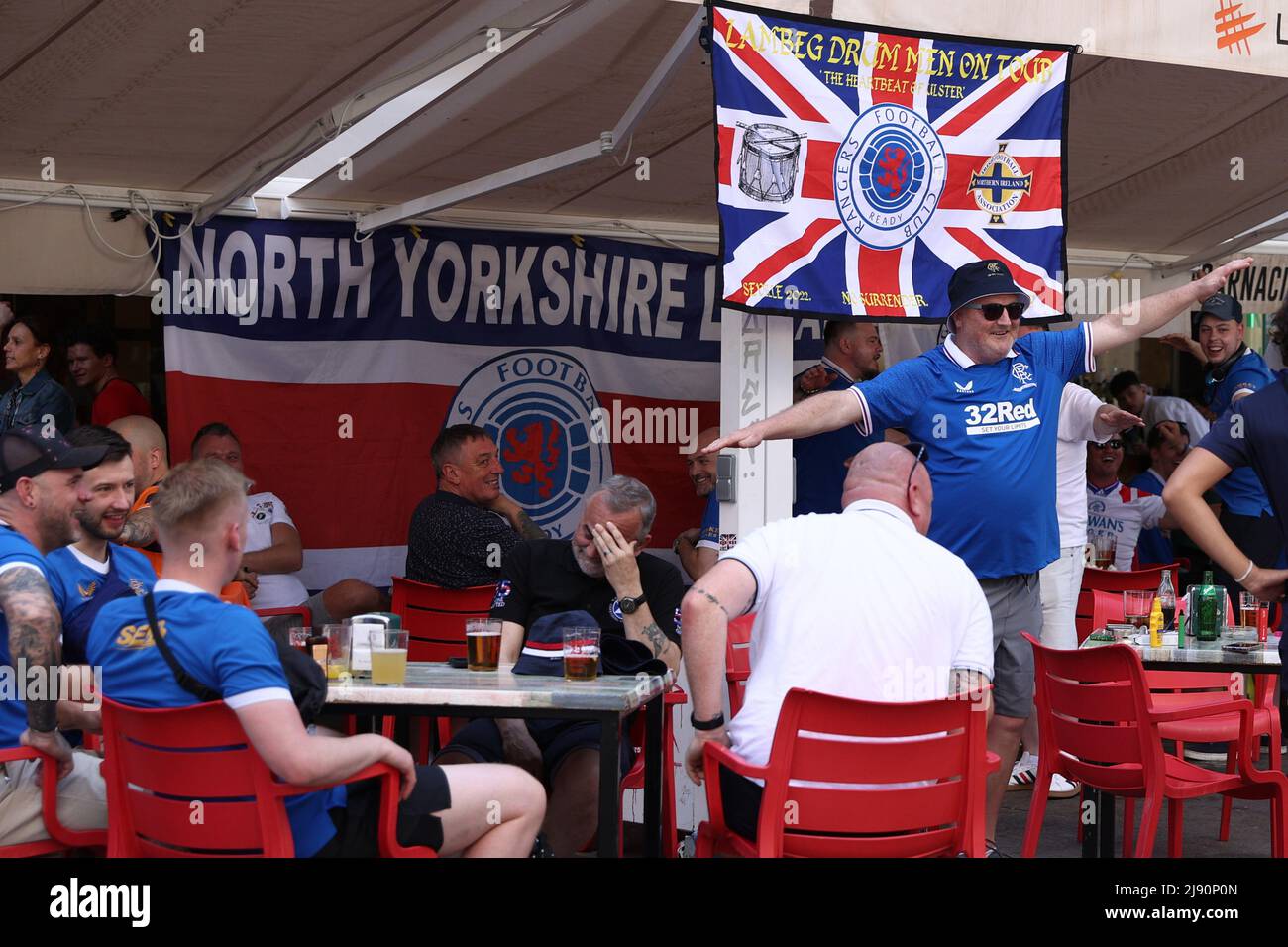 Estadio Ramon Sanchez-Pizjuan, Seville, Spain, May 18, 2022, Rangers FC ...
