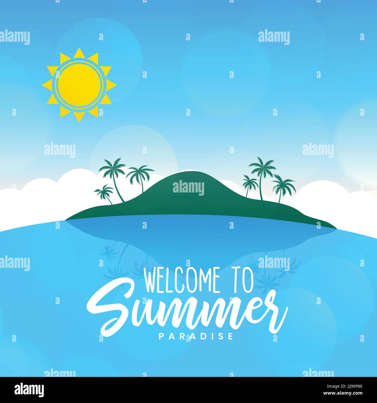 Welcome island Stock Vector Images - Alamy