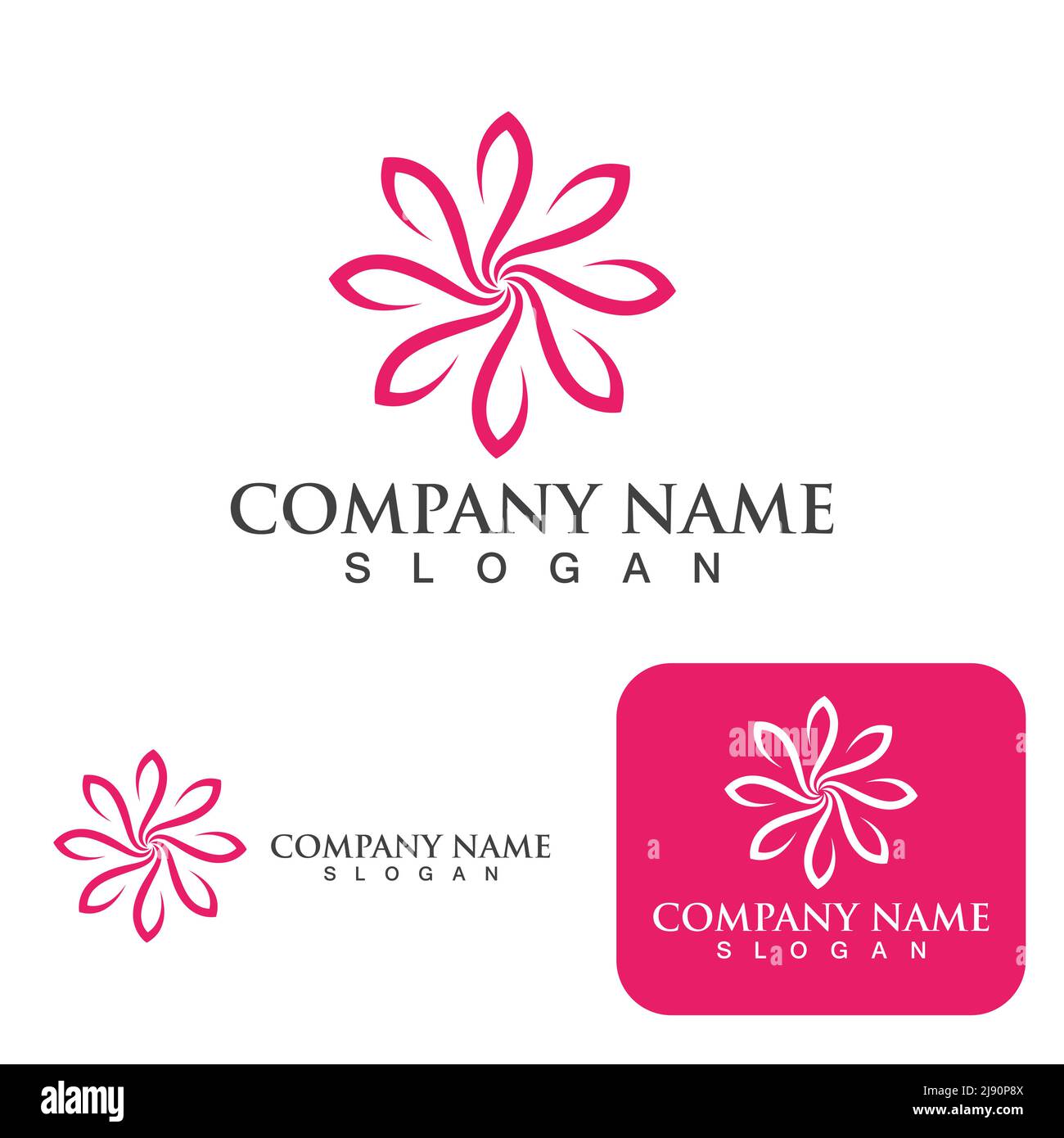 flower vector icon design template illustration Stock Vector Image ...