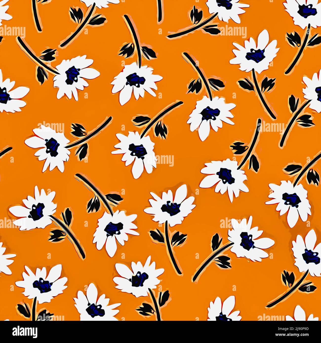 Textile and wallpaper patterns. A printable digital illustration work ...