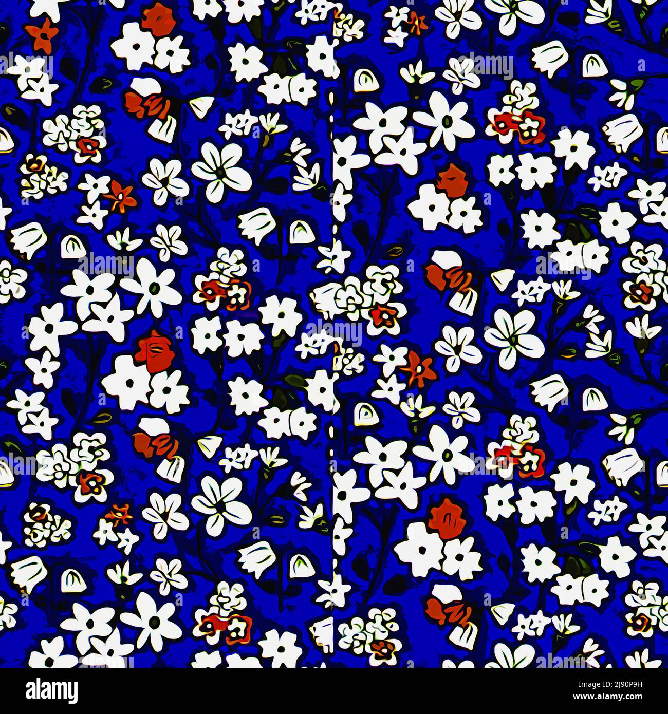 Textile and wallpaper patterns. A printable digital illustration work ...