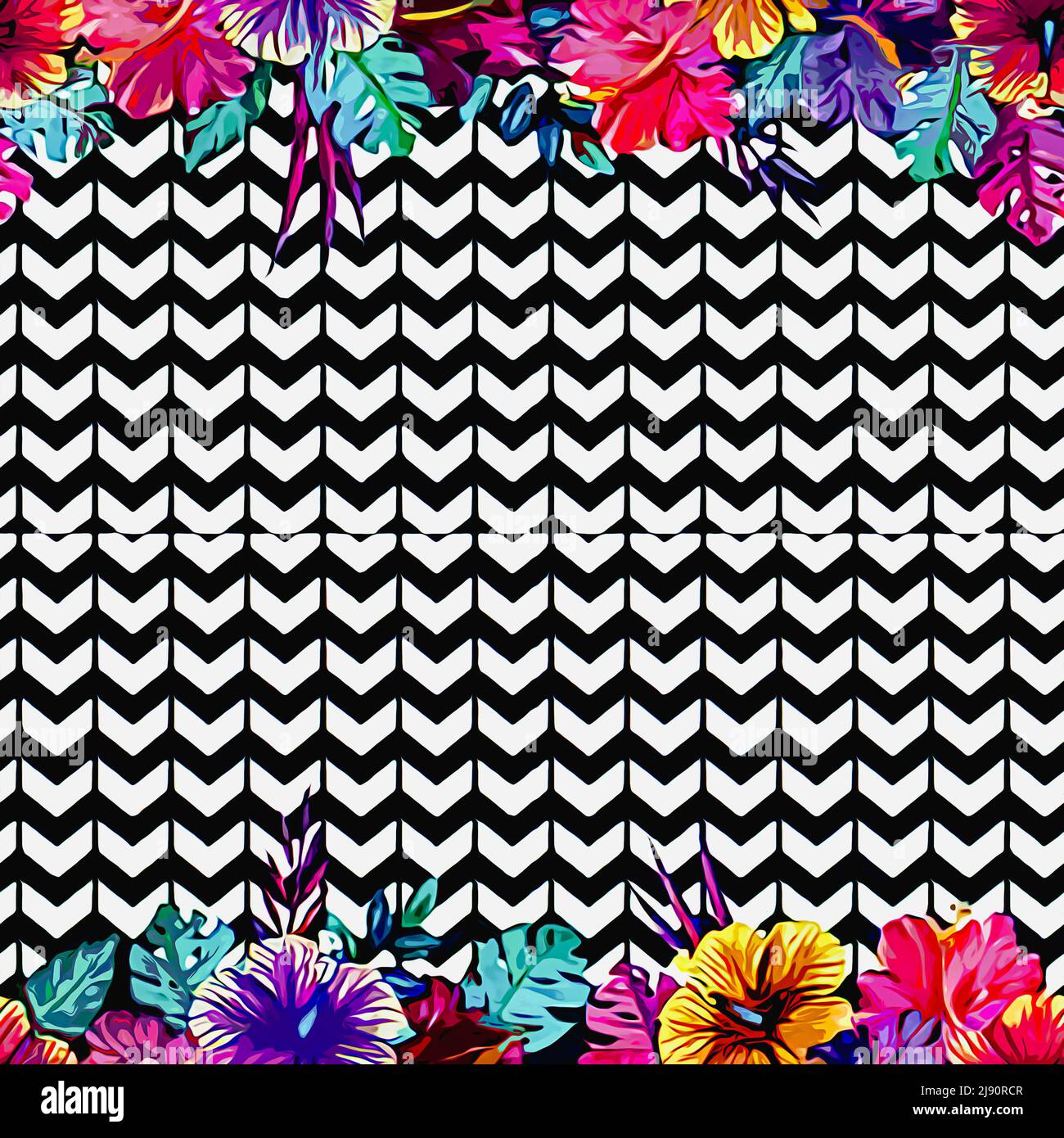 Textile and wallpaper patterns. A printable digital illustration work ...