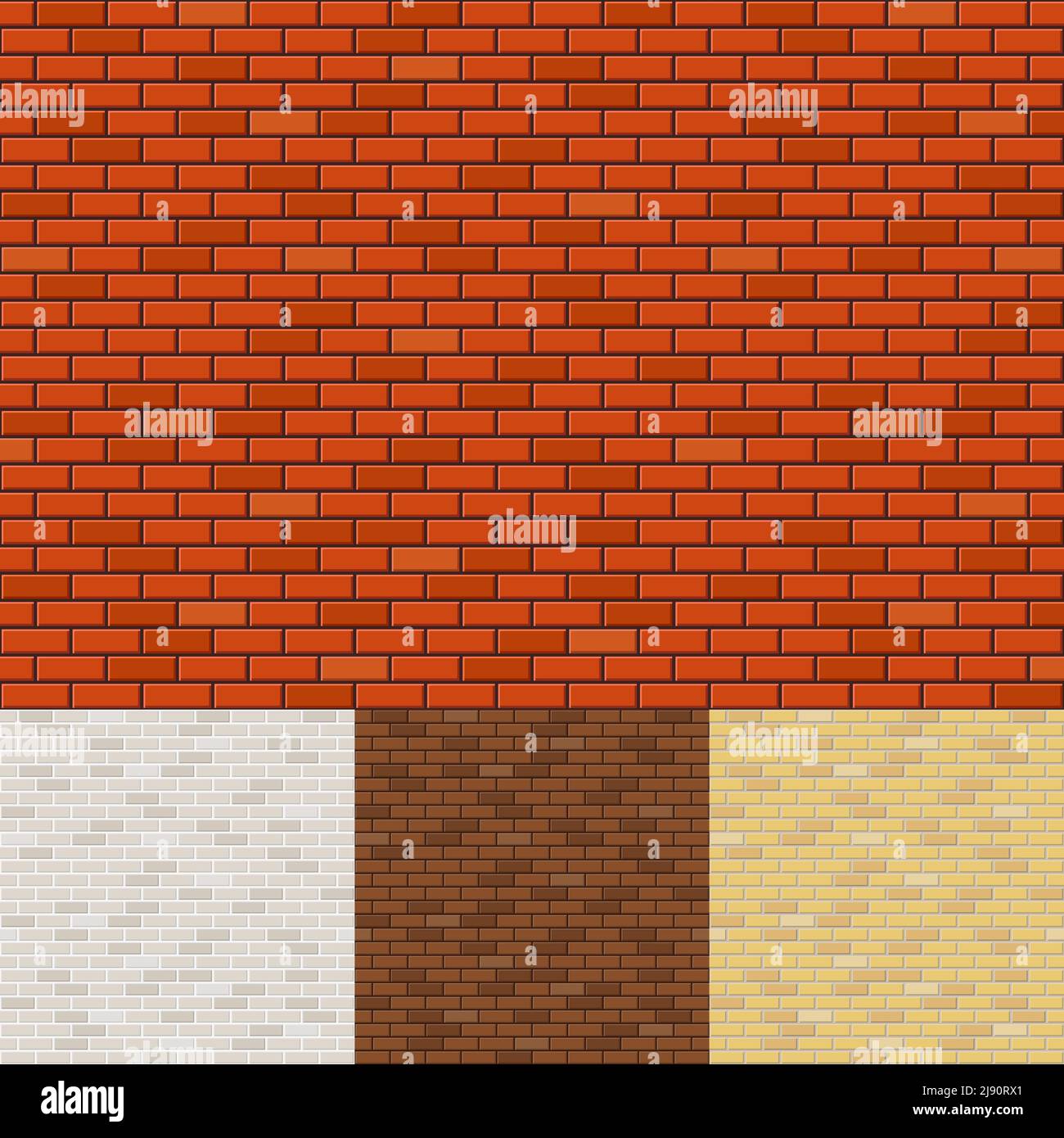 Set of brick wall backgrounds. Texture surface, block rough, brickwork ...