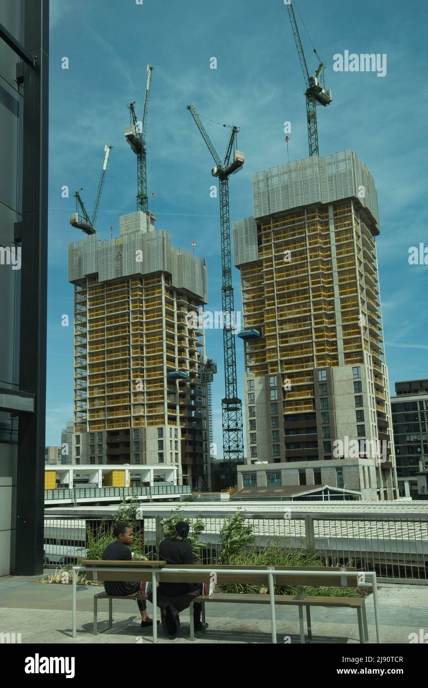 Construction of the Morello II building at East Croydon South London ...