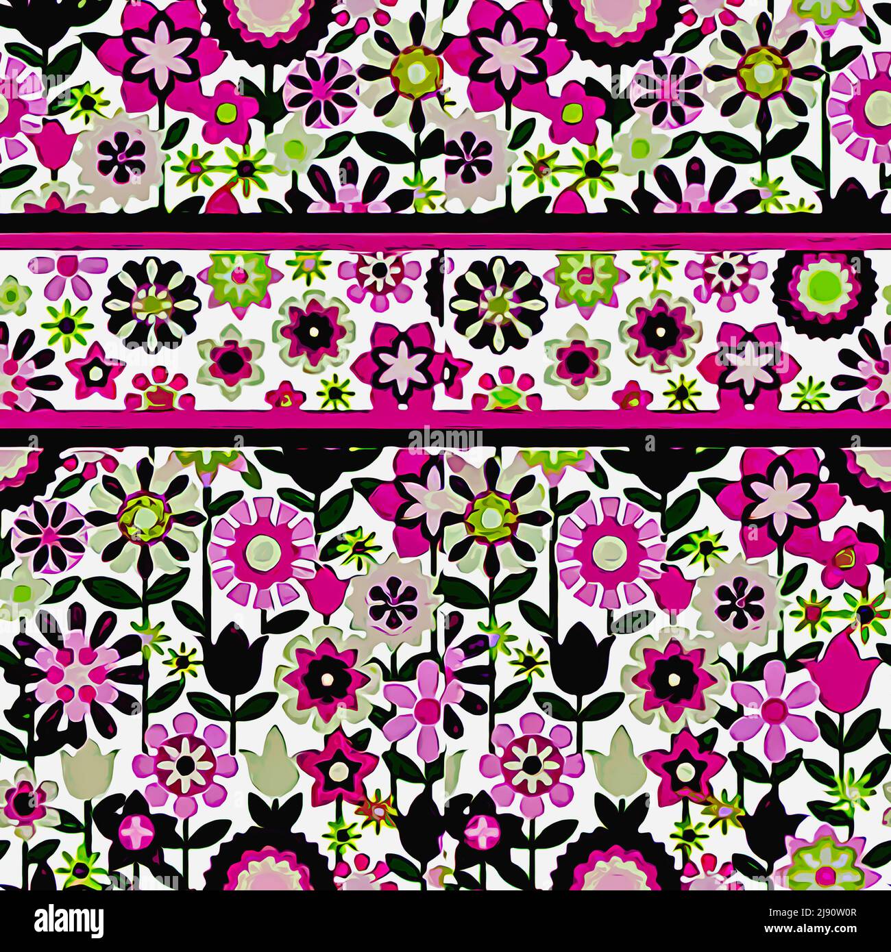Textile and wallpaper patterns. A printable digital illustration work ...
