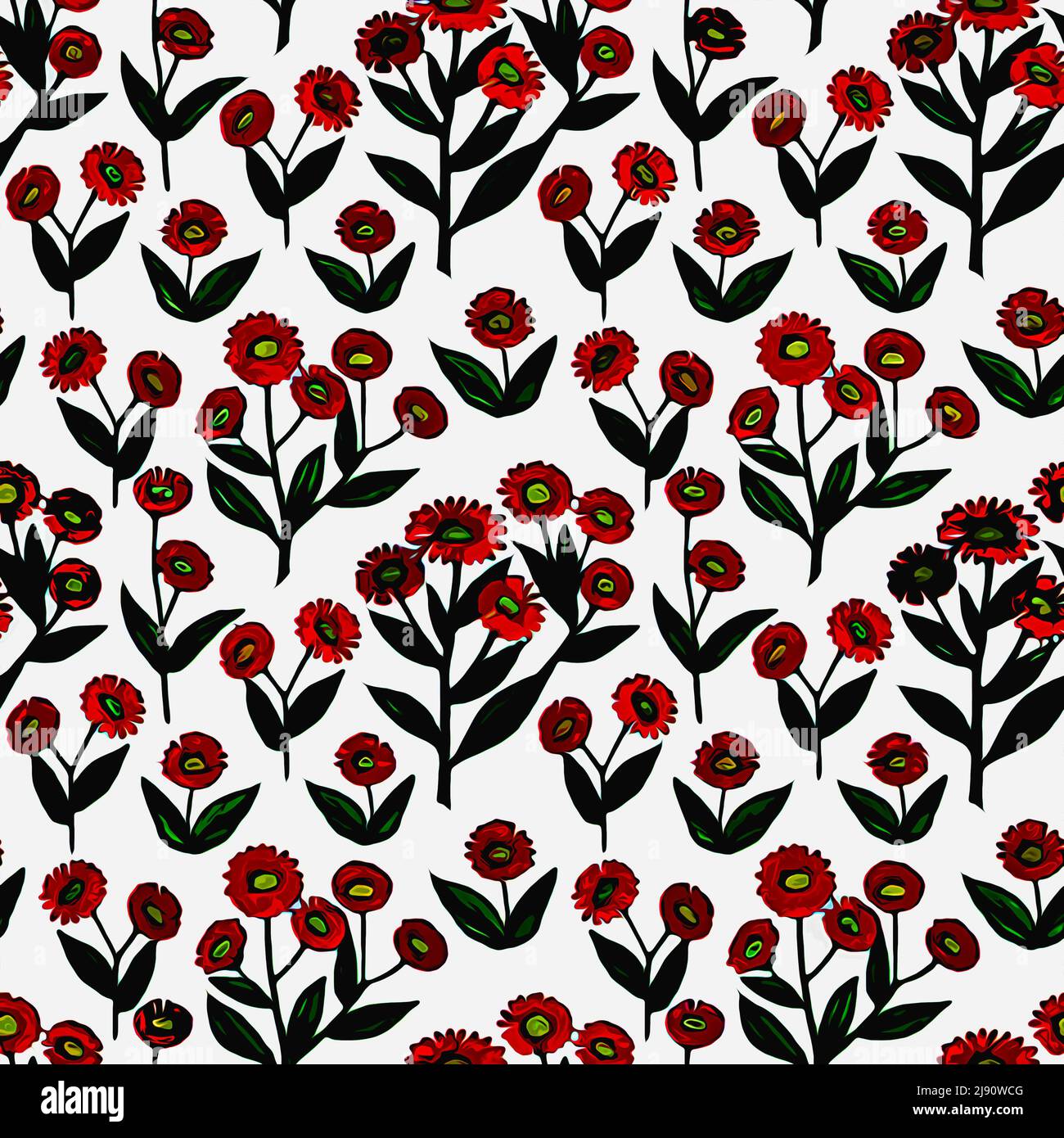 Textile and wallpaper patterns. A printable digital illustration work ...