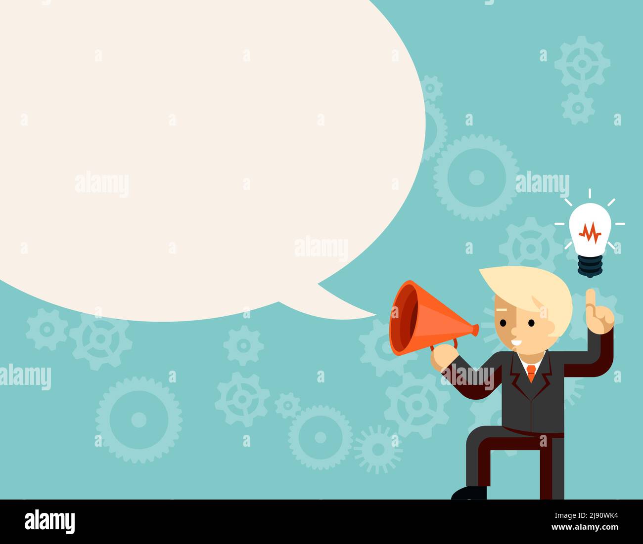 Speech bubble light bulb Stock Vector Images - Alamy
