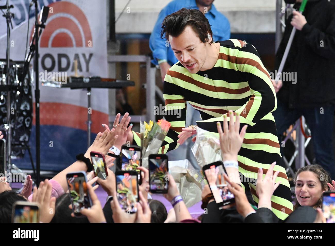 Harry Styles performs on NBC's "Today" at Rockefeller Plaza in New York ...