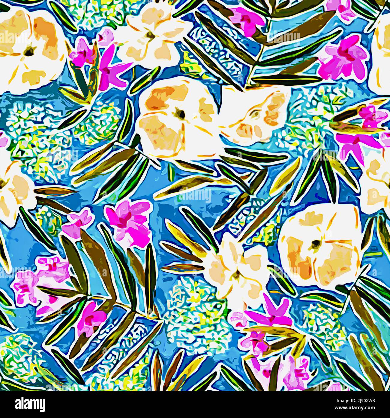 Textile and wallpaper patterns. A printable digital illustration work ...