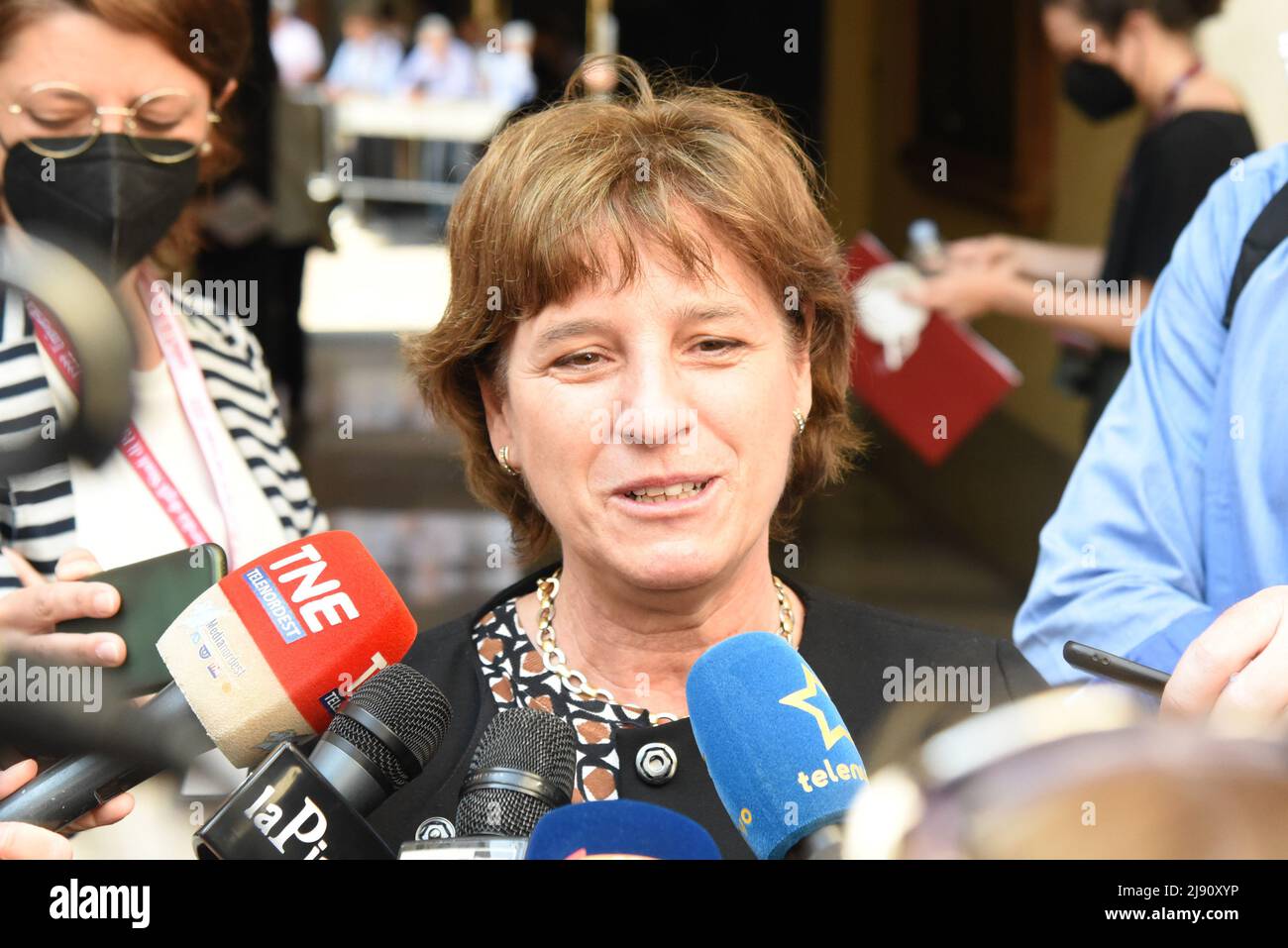 Padova, Italy. 19th May, 2022. Maria Cristina Messa, Minister of ...