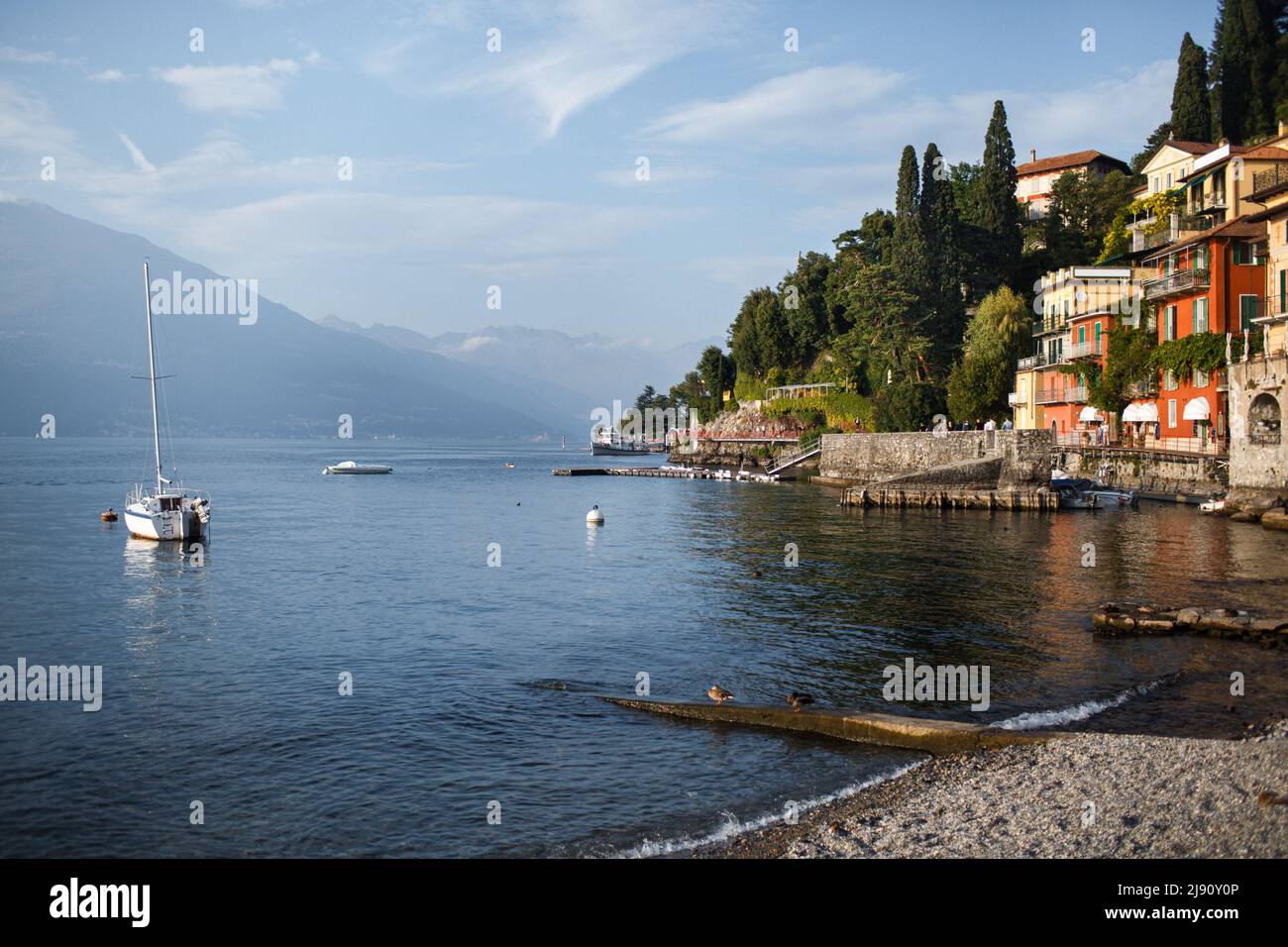 Landscape of the city on Lake Como Stock Photo - Alamy