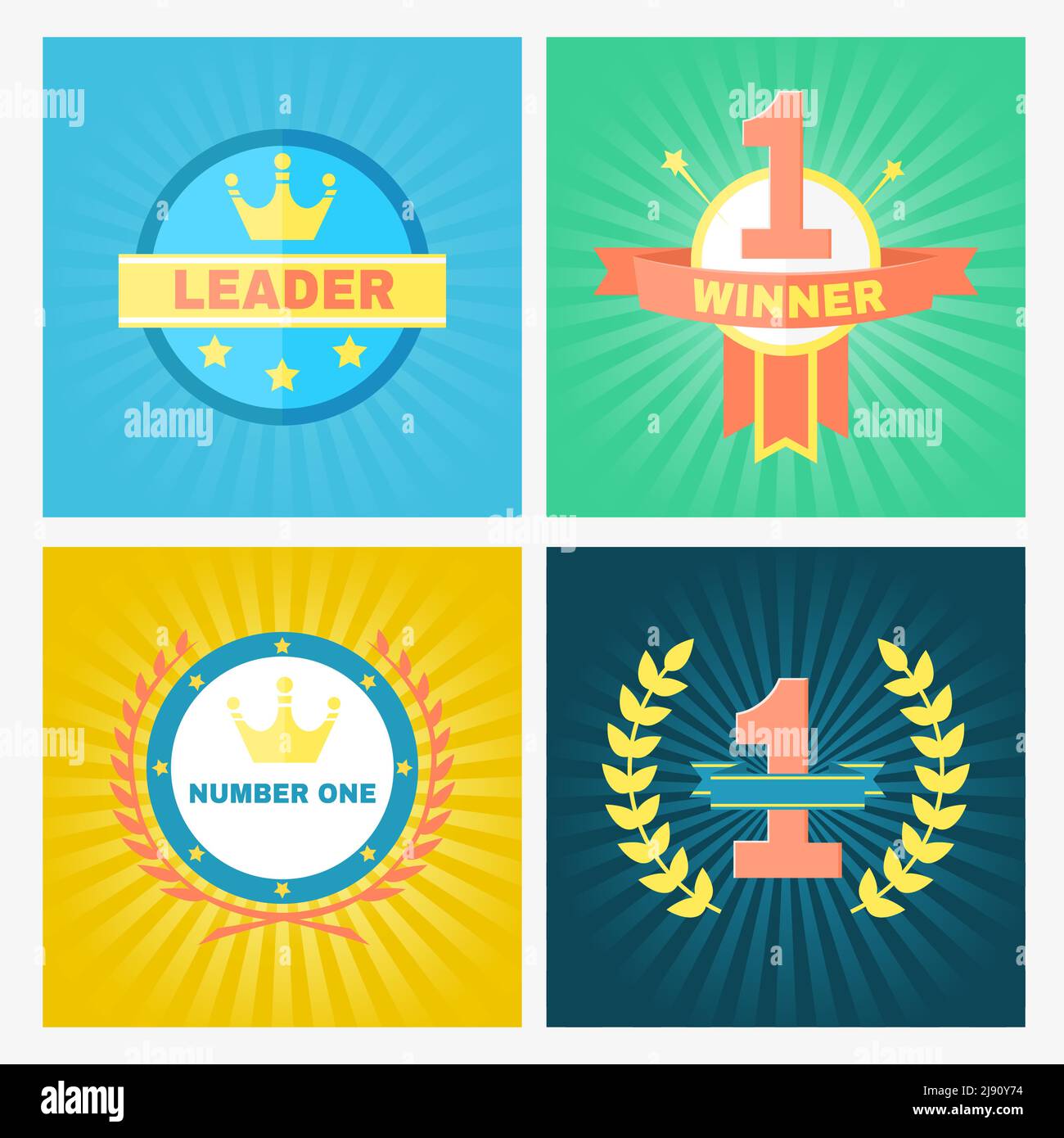 Radiating crown Stock Vector Images - Alamy