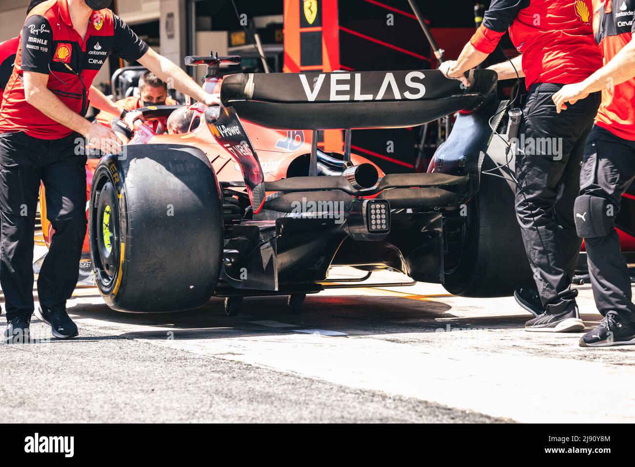 Ferrari F1-75 rear diffuser. 19.05.2022. Formula 1 World Championship ...