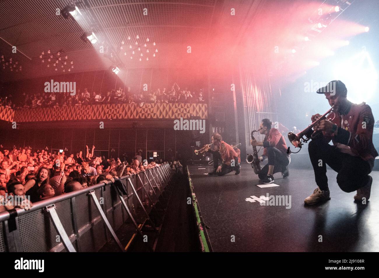 Copenhagen, Denmark. 18th May, 2022. The German techno marching band ...
