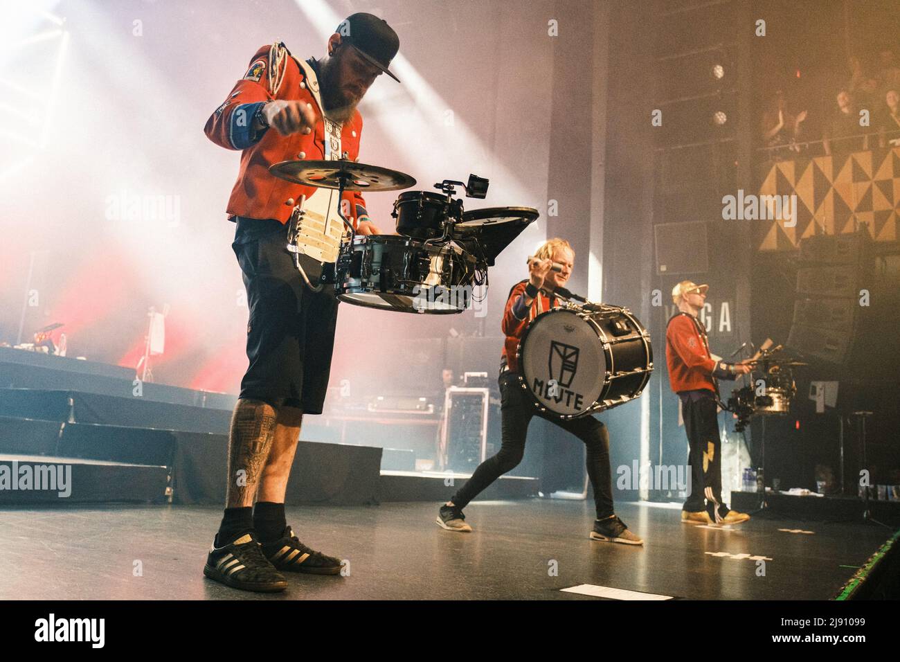 Copenhagen, Denmark. 18th May, 2022. The German techno marching band ...