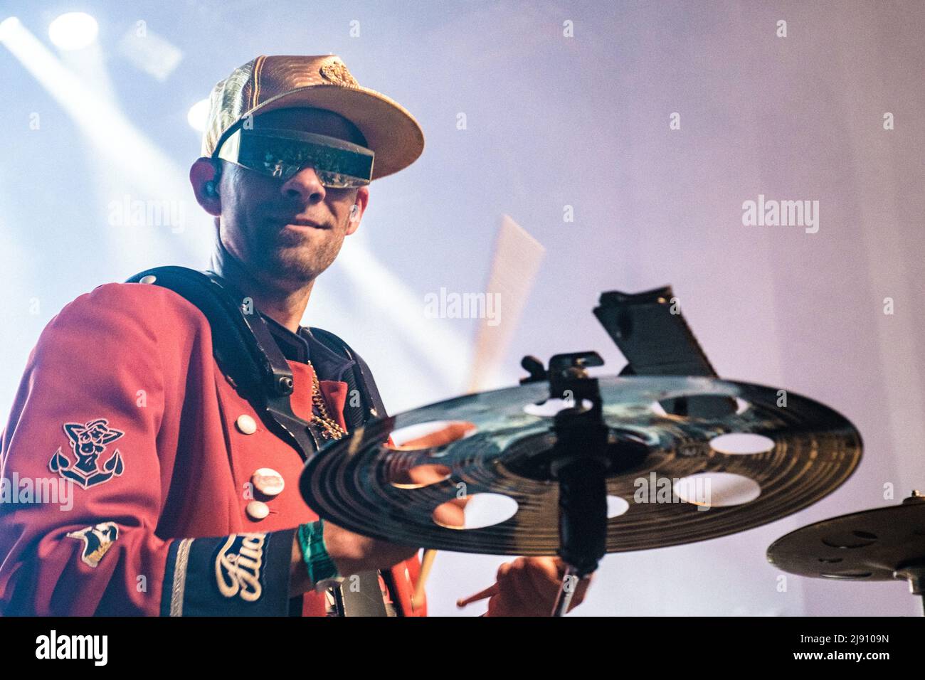 Copenhagen, Denmark. 18th May, 2022. The German techno marching band ...