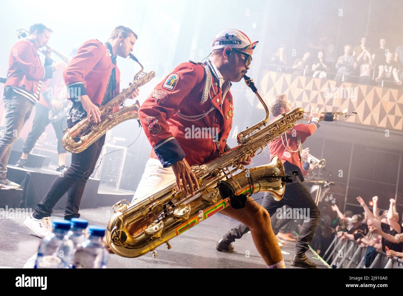 Copenhagen, Denmark. 18th May, 2022. The German techno marching band ...