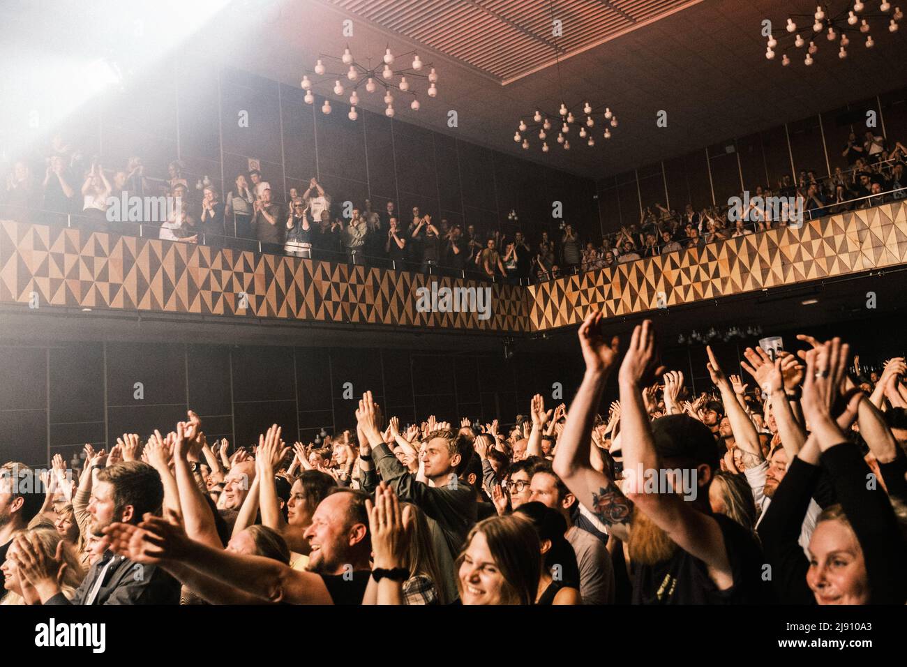 Copenhagen, Denmark. 18th May, 2022. Concert goers attend a live ...