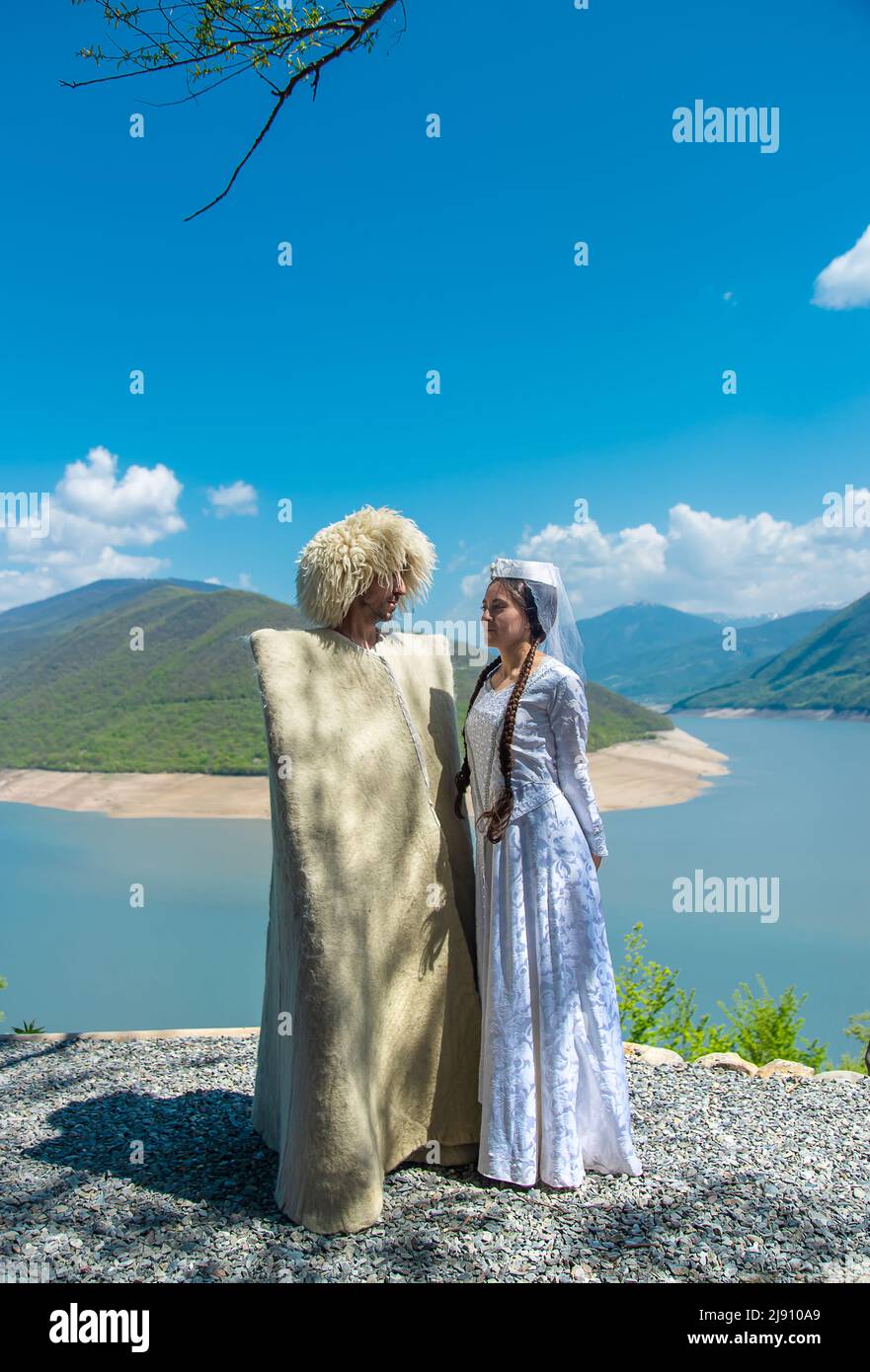 Georgian couple in traditional dress hi-res stock photography and ...