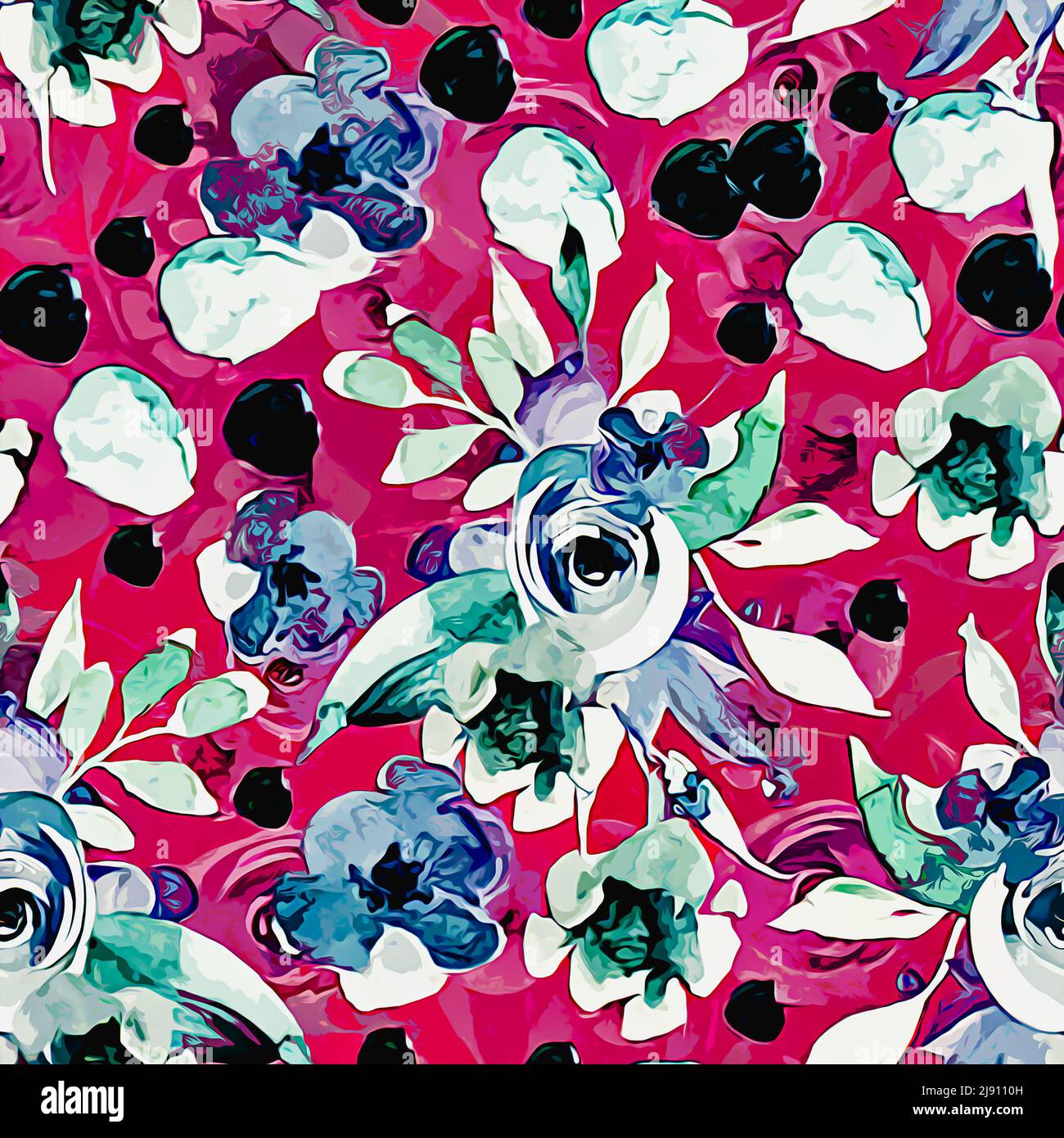 Textile and wallpaper patterns. A printable digital illustration work ...